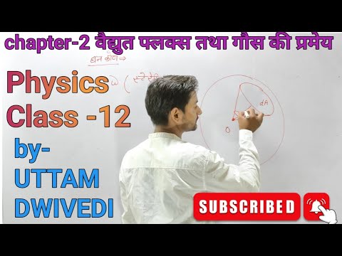 वैद्युत फ्लक्स & गौस की प्रमेय - Class 12 physics by Uttam dwivedi (lecture 1) - YouTube