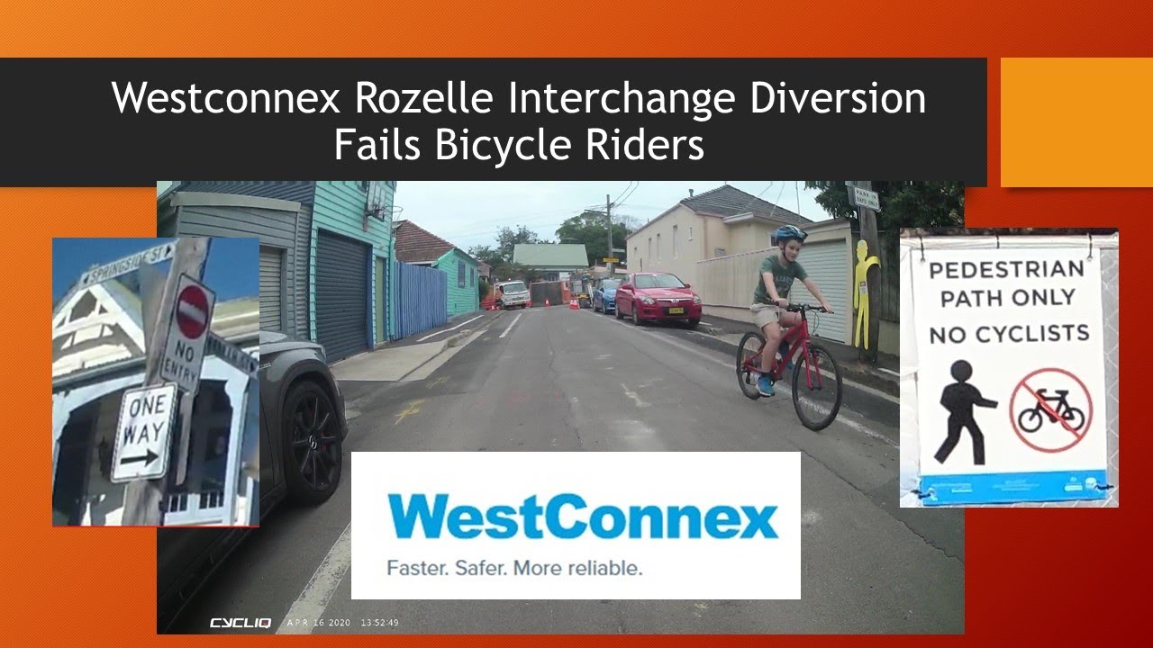 7 minute guide to Westconnex Rozelle Interchange bicycle diversion ...