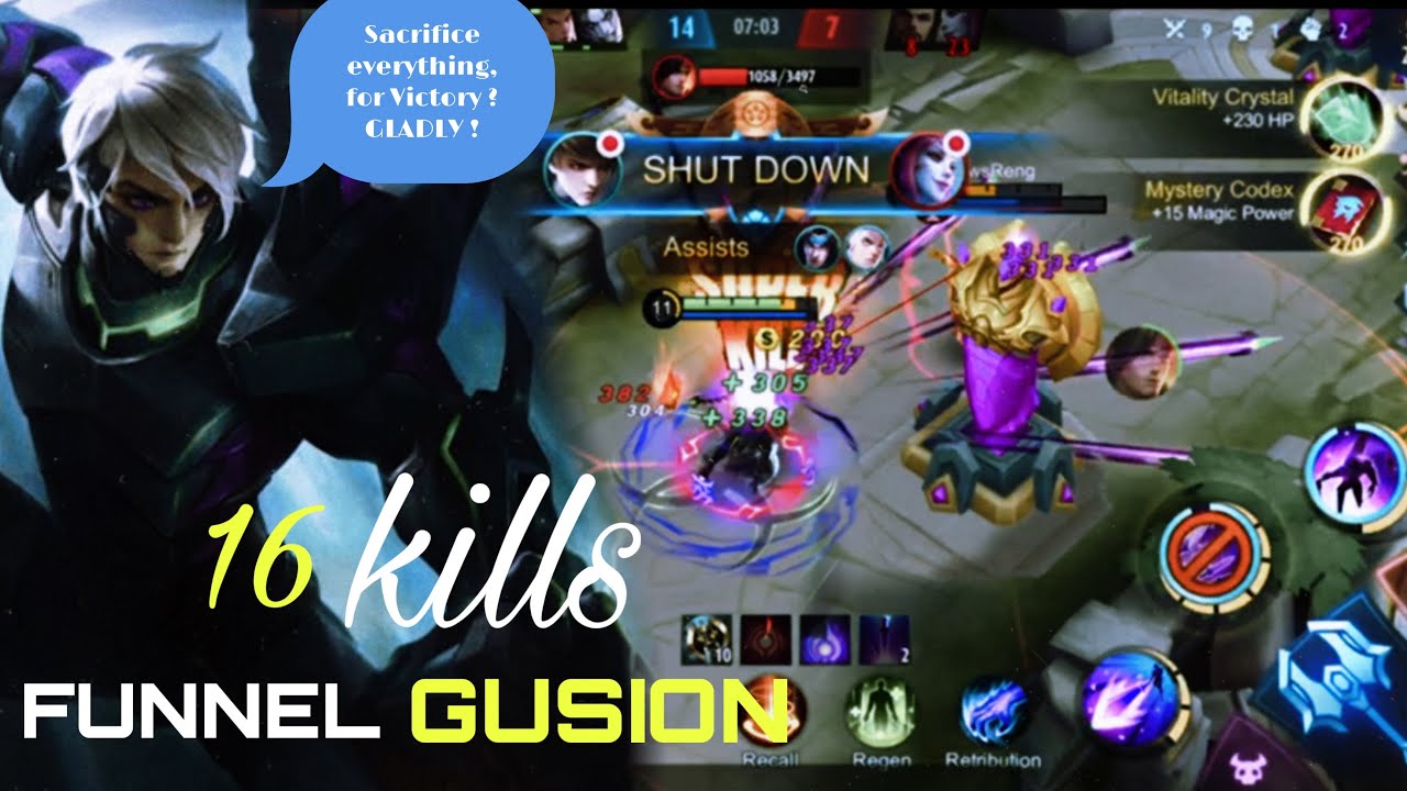 HOW to use FUNNEL GUSION!! | Xborg Crying like a BABY | MLBB - YouTube