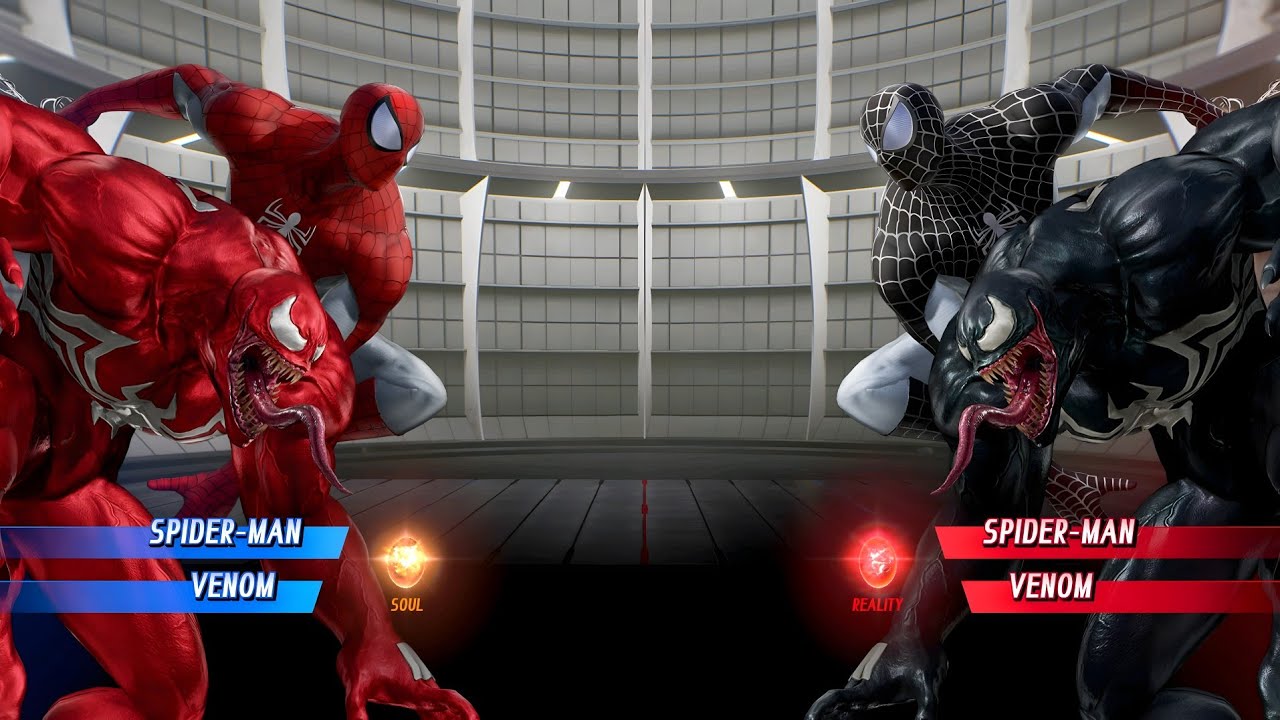 Venom Spiderman (Red) vs Venom Spiderman (Black) Fight - Marvel vs ...