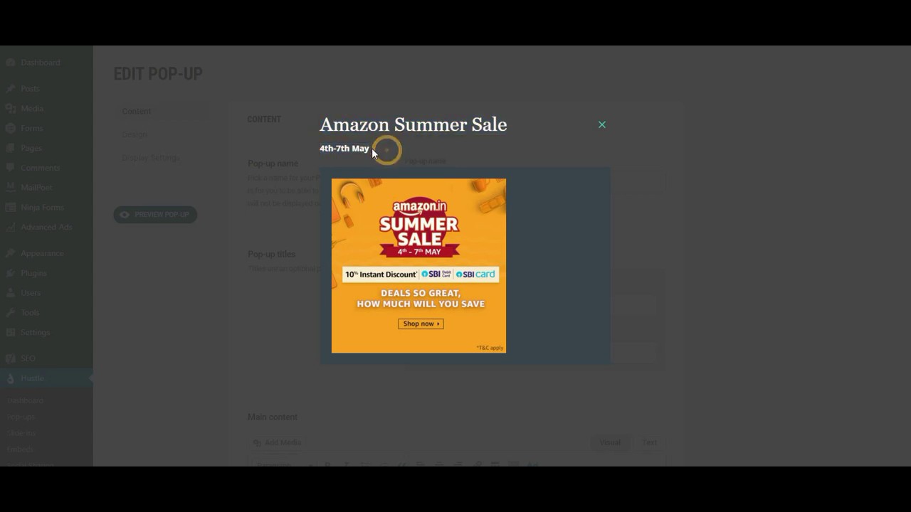 How To Create Pop Up In Wordpress Hustle Wp Plugin Youtube