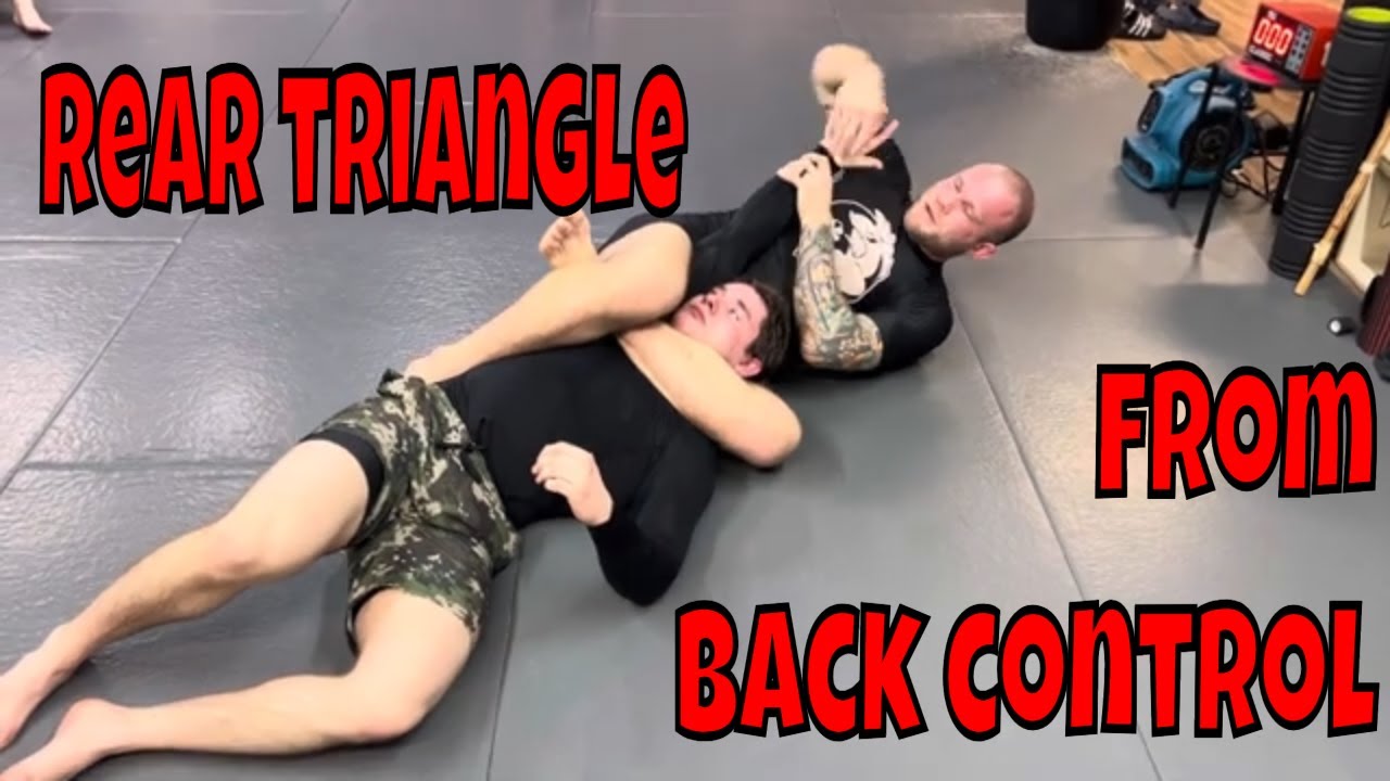 Rear triangle from back control nogi - YouTube