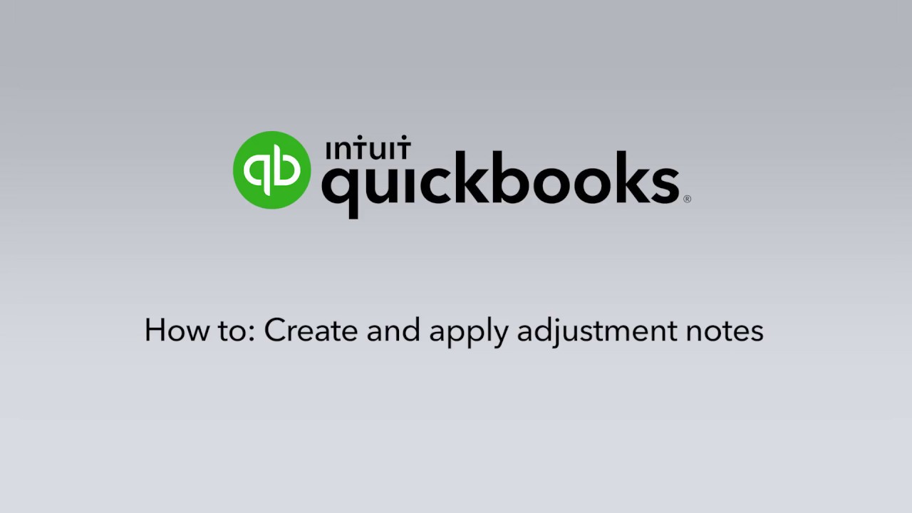 How to apply Adjustment Notes - YouTube