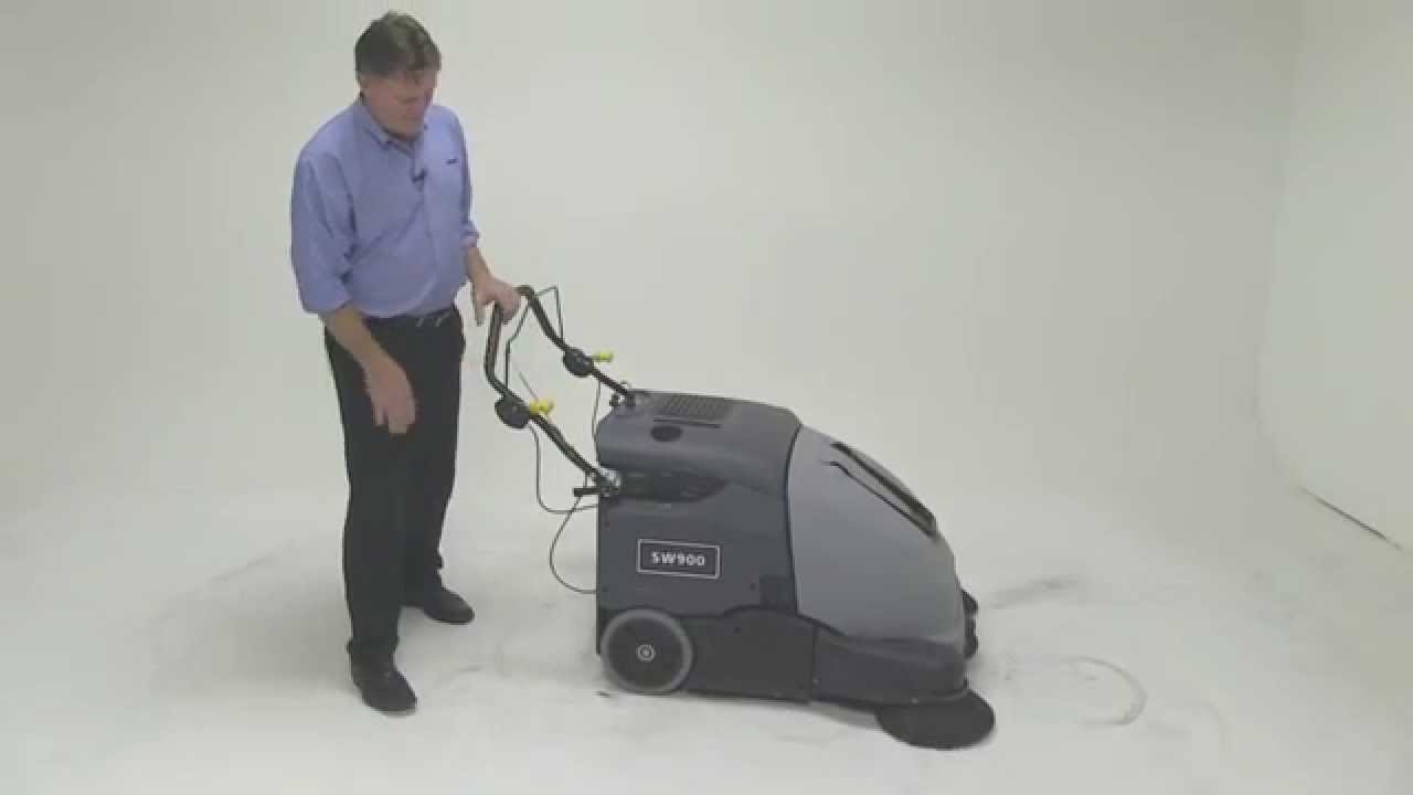 Advance SW900 Floor Sweeper - YouTube