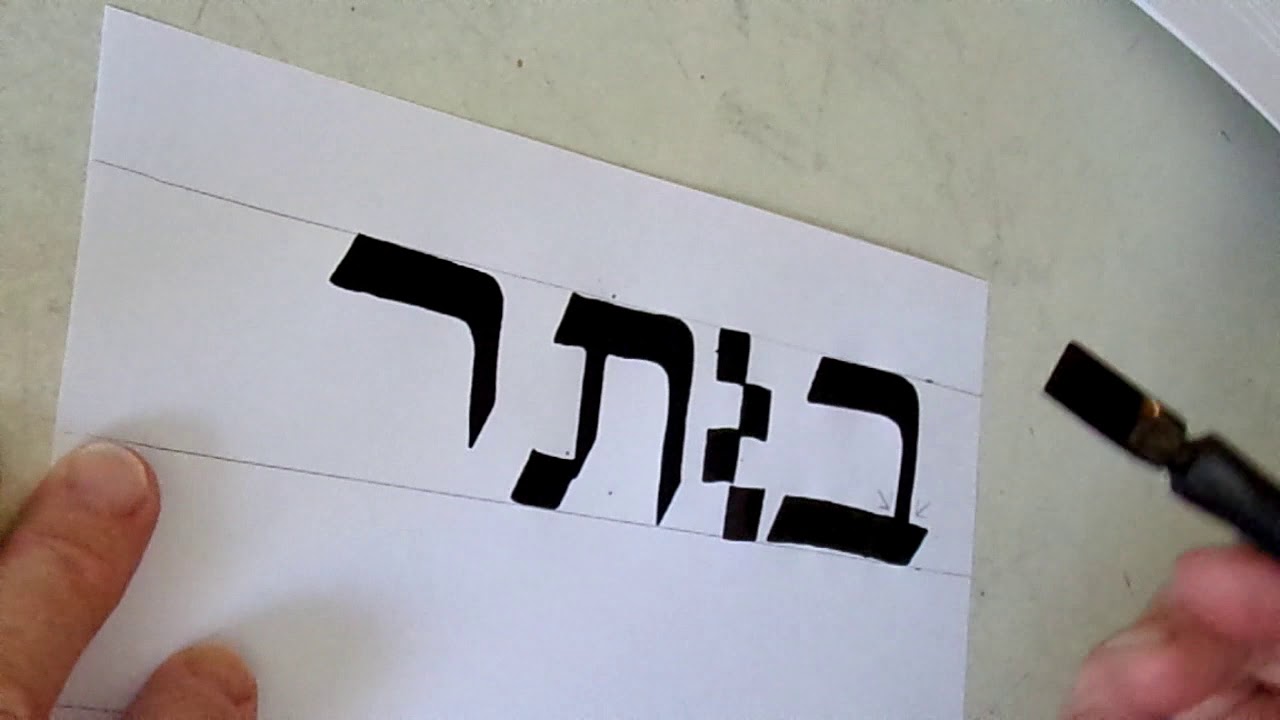 Lesson 4- Resh-based letters, Bet, Tof, Kuf, Pey, Pey Sofit, Lamed ...