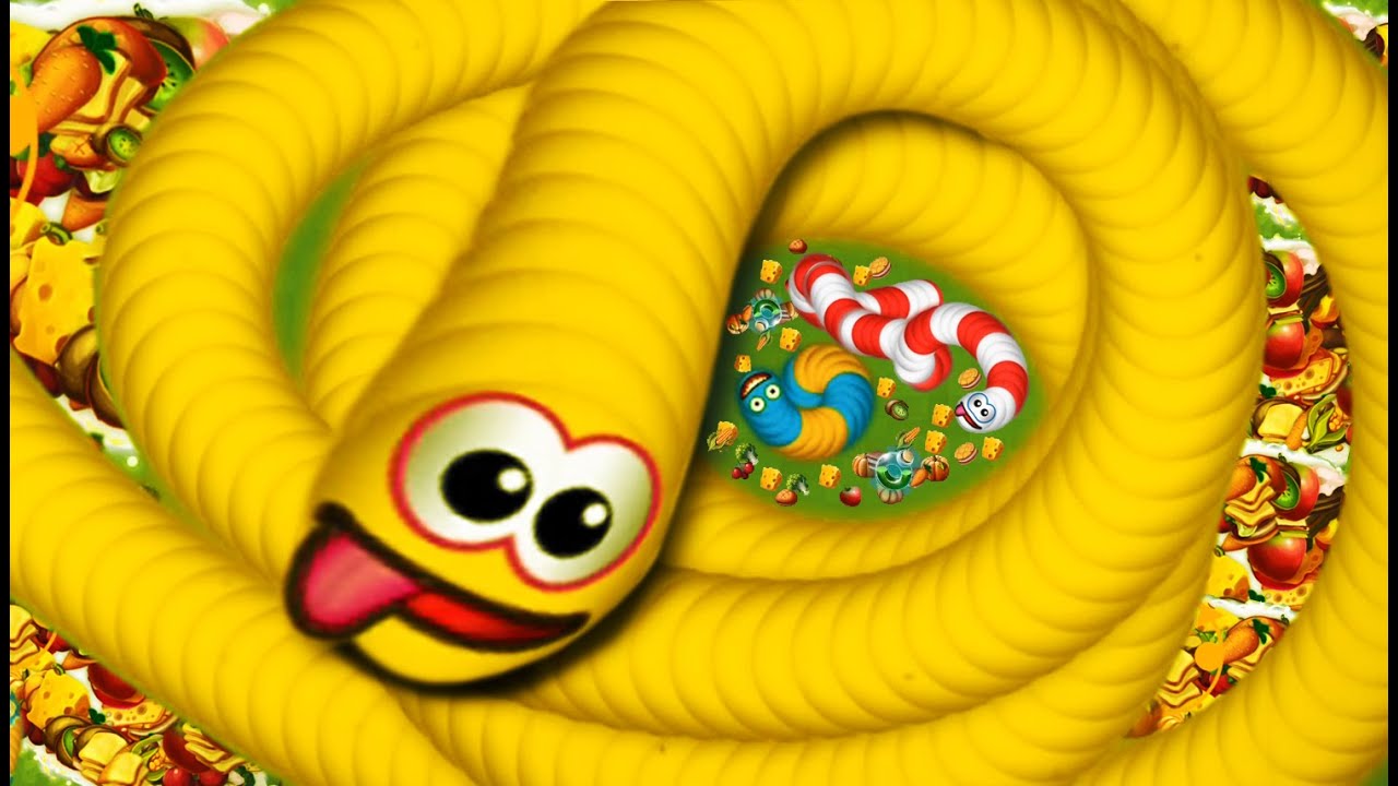 Supper Kill Worm Wardrobe Yellow Color Snack Game Epic Worms Zone ...