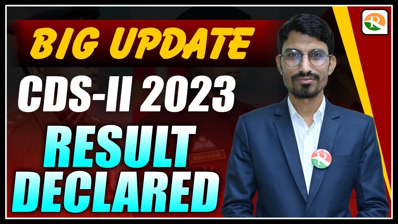 CDS 2 2023 Result Out | CDS 2/2023 Result Kaise Check Kre | CDS Result ...