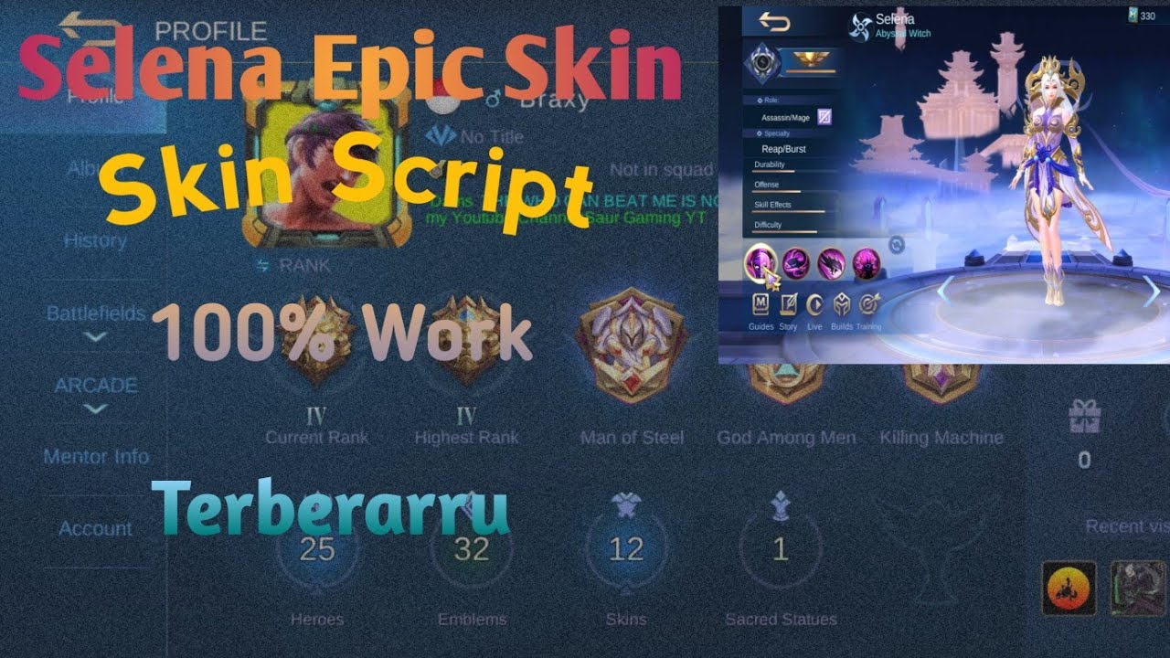 How to get Selena Epic Skin? | MLBB - YouTube