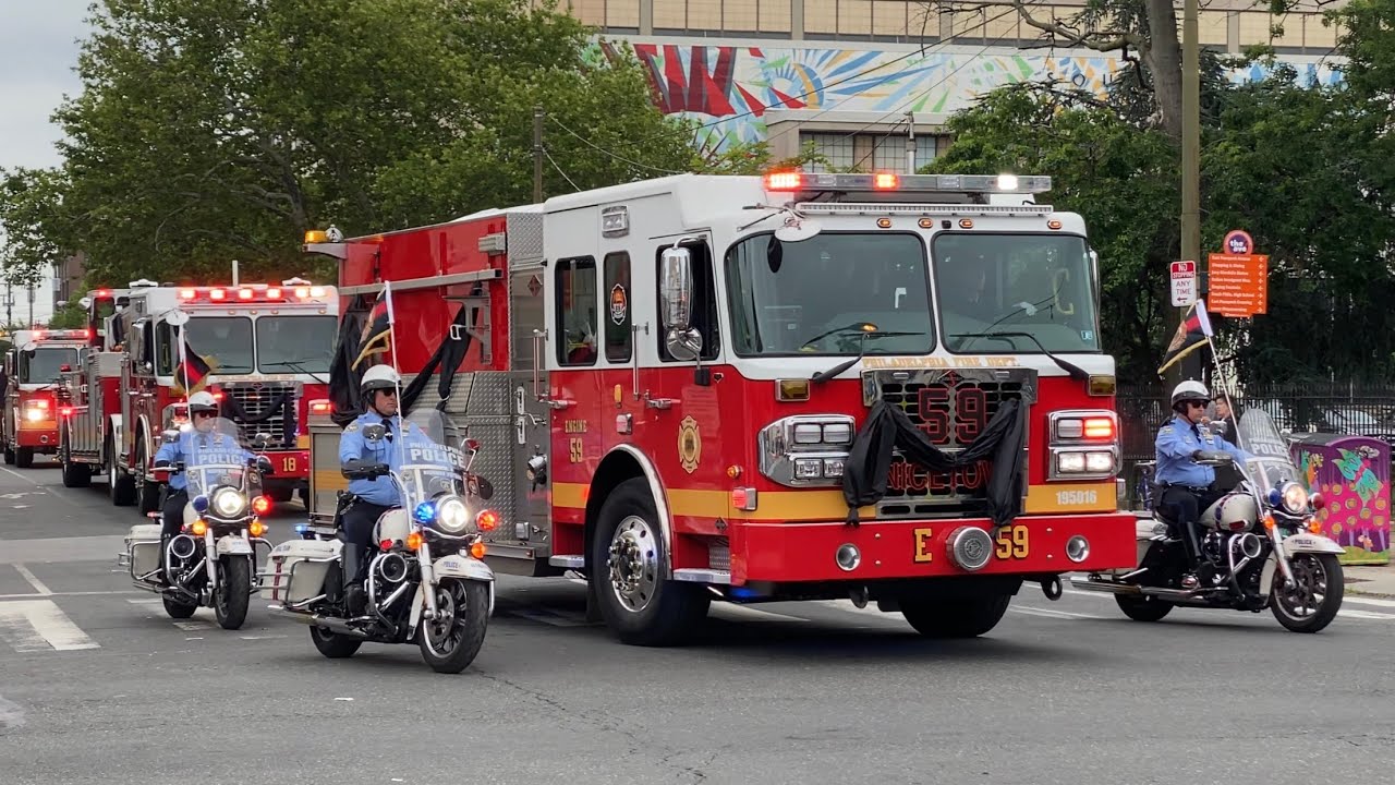 FIREFIGHTER SEAN WILLIAMSON FUNERAL PROCESSION*** PART 1 READ ...