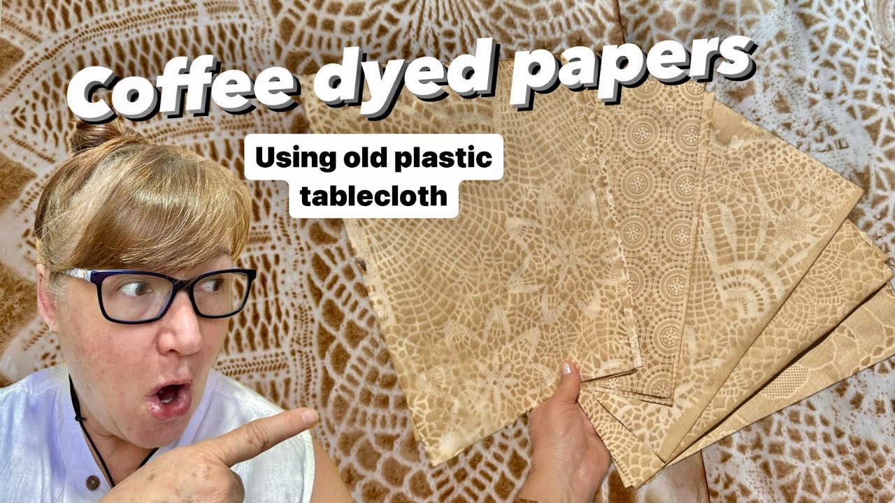 How I Coffee dye papers - YouTube