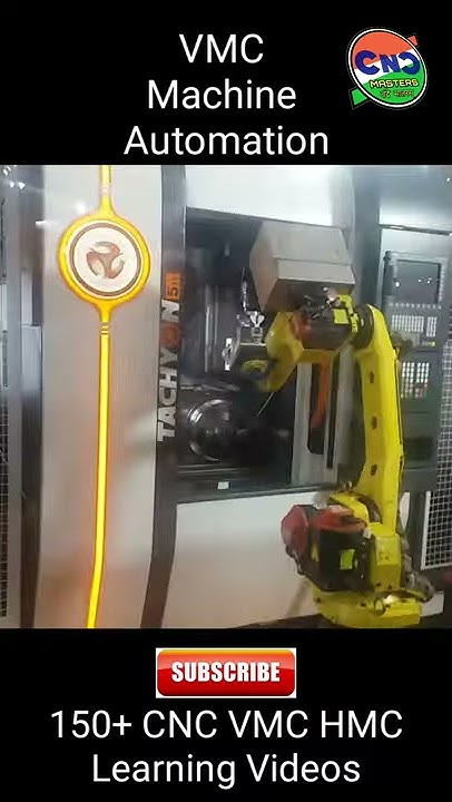 VMC CNC machine Automation for Part loading and unloading #Shorts - YouTube
