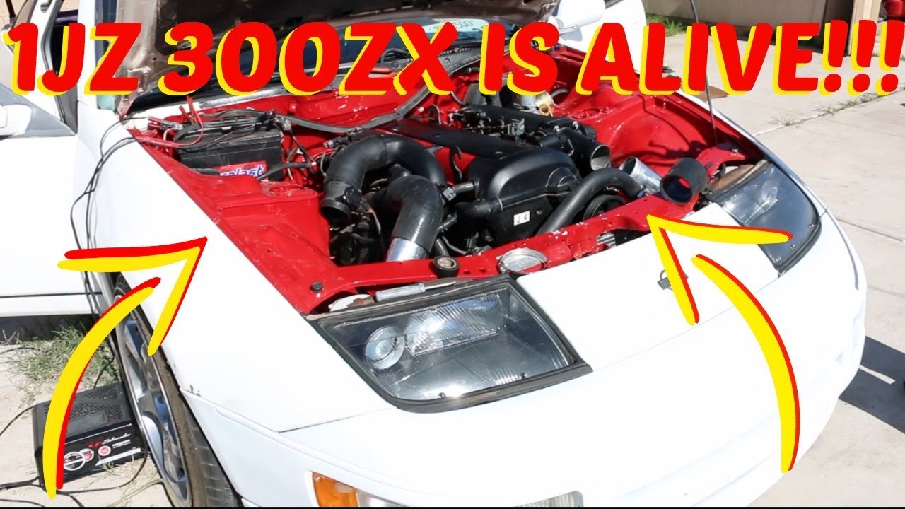 1JZ-VVTI SWAPPED 300ZX IS ALIVE!!! - YouTube