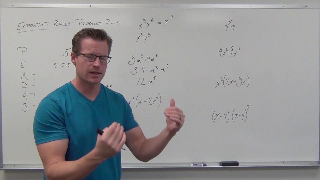 Exponent Rules -- Product Rule (TTP Video 61) - YouTube