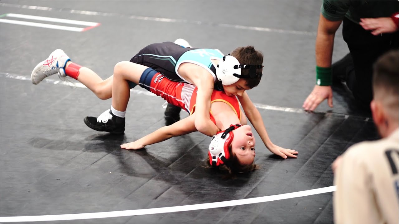 🔥 Jesse Sharp vs Patrick Clinkscales - 8U 43/46lbs - Wrestling Match 🤼‍♂️🔥 - YouTube