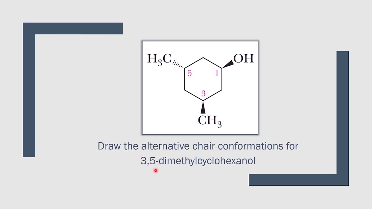 How to draw alternative chair conformations? - YouTube