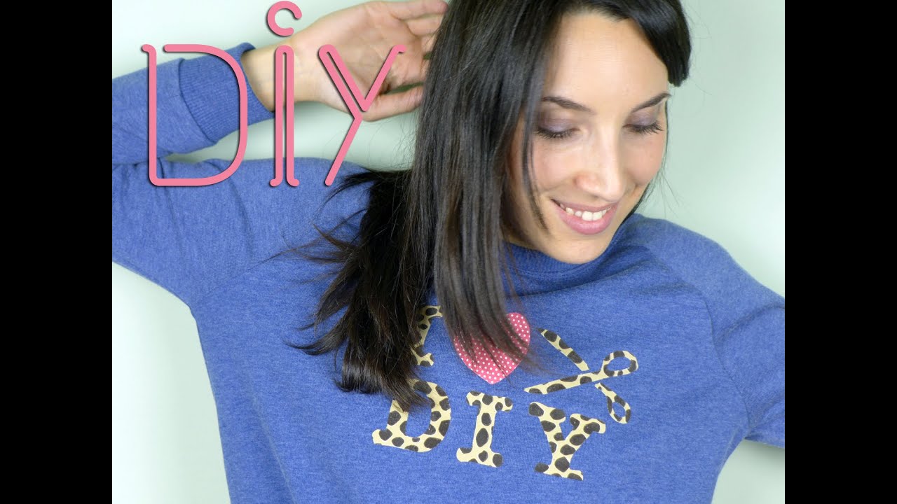 Jersey I love DIY | Customiza un jersey paso a paso - YouTube