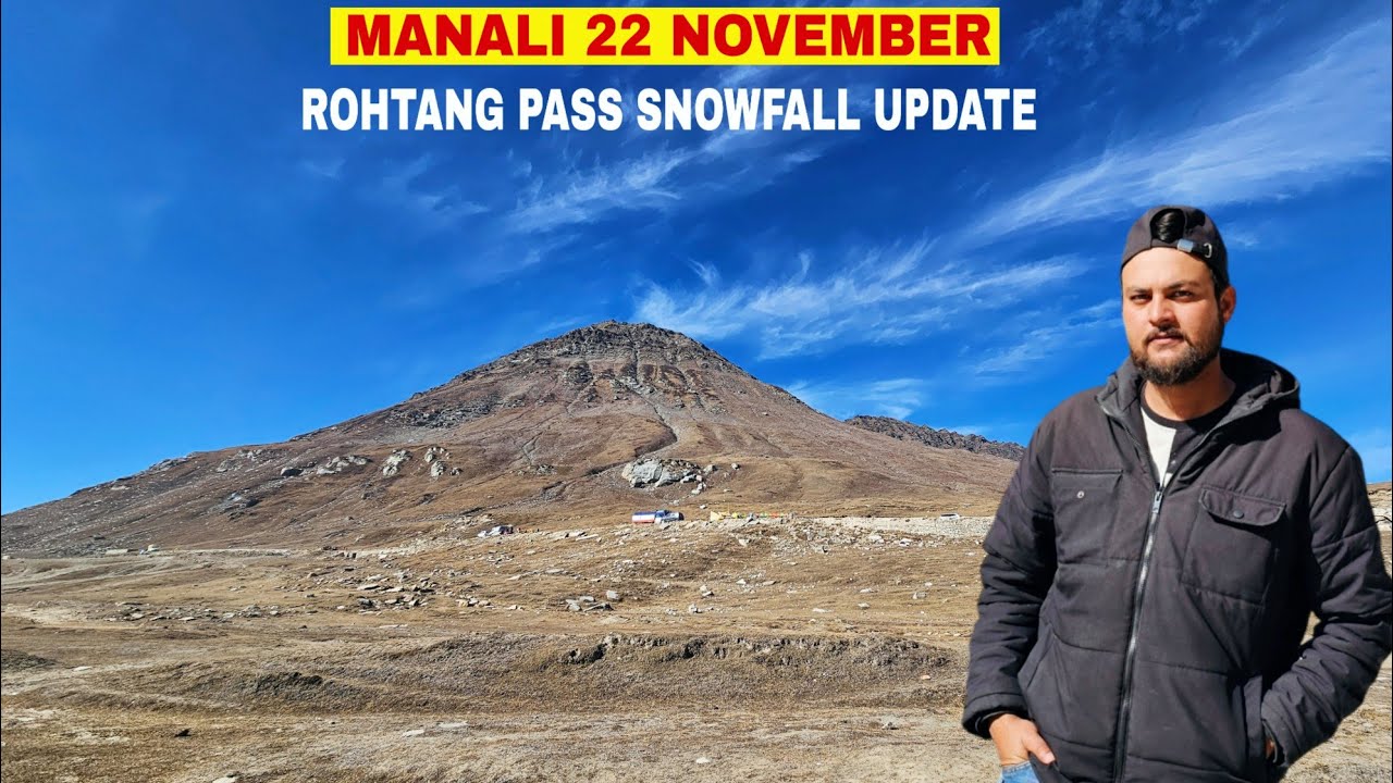Manali today Rohtang Pass Marhi Latest Snowfall Update || Today manali ...
