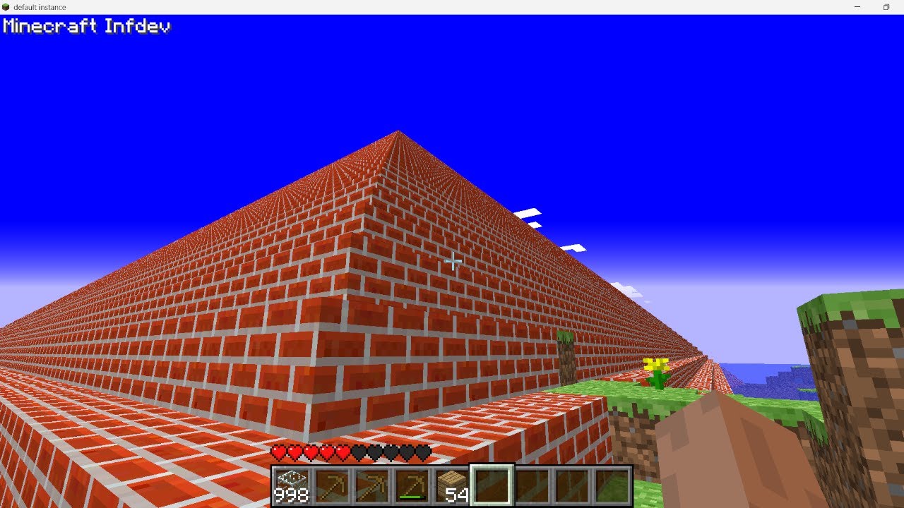 Visiting the infdev brick pyramid for the first time and digging under ...