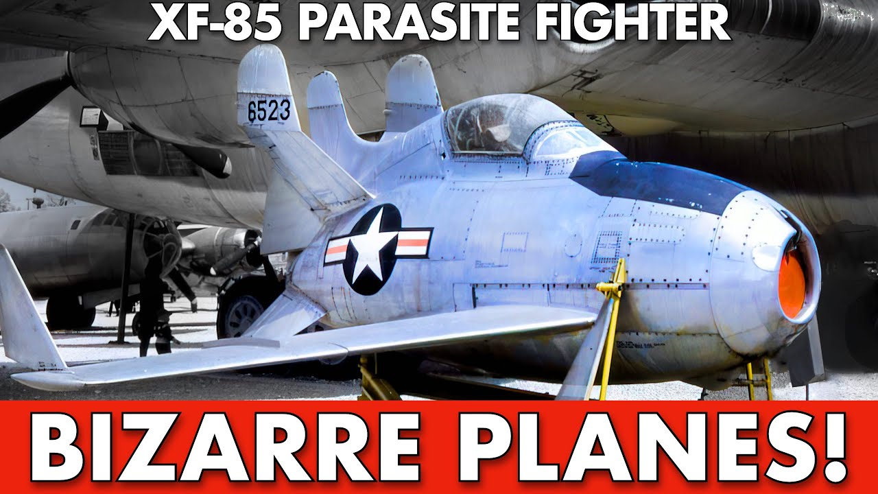 Strangest Aircraft | XF-85 Goblin Experimental Parasite Jet Fighter By ...