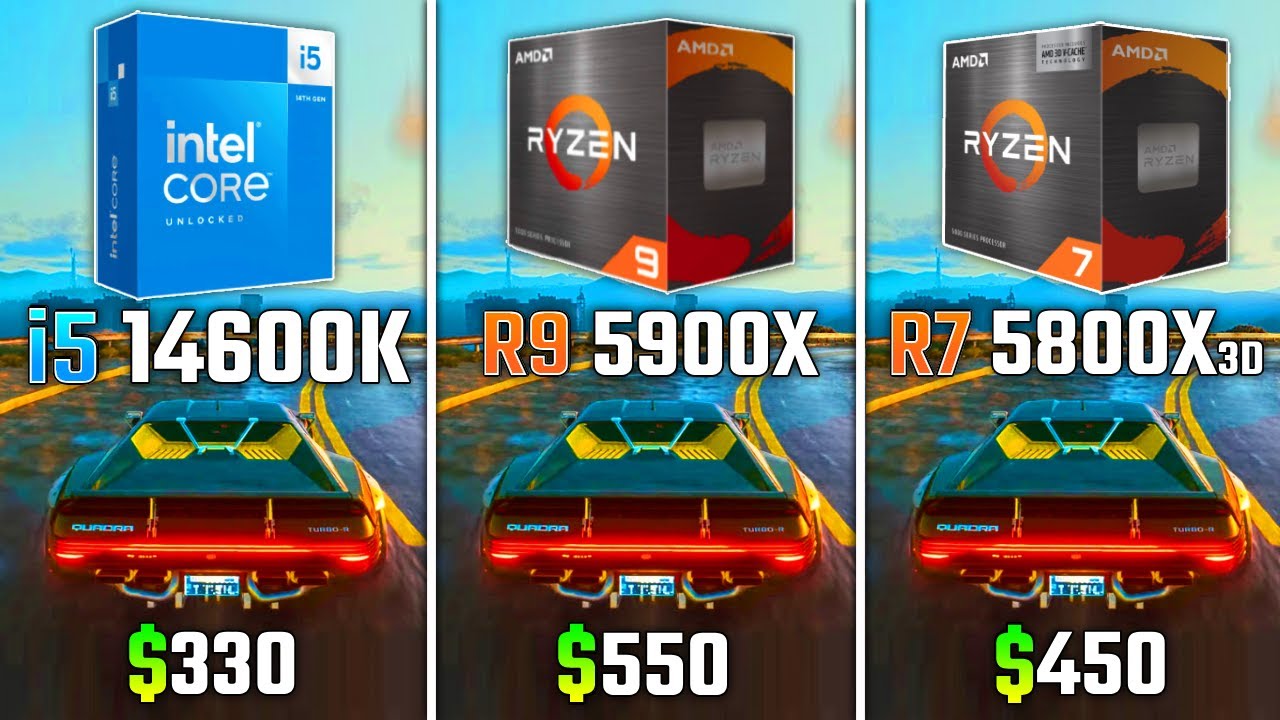 INTEL i5-14600K vs RYZEN 9 5900X vs RYZEN 7 5800X3D | Test in 6 Games ...