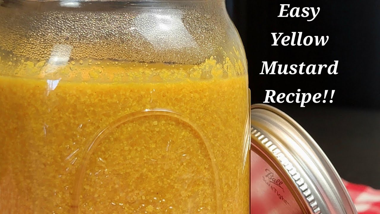 How to make Homemade Yellow Mustard - YouTube