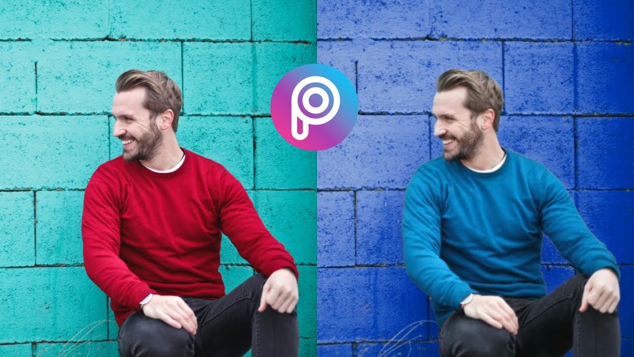 how to change t -shirt and background color in PicsArt tutorial - YouTube