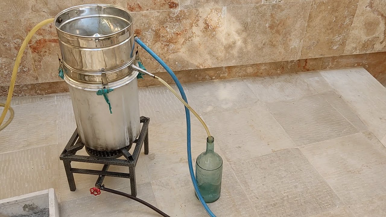 village lifestyle in iran: Steam distillation of peppermint,#distilled ...