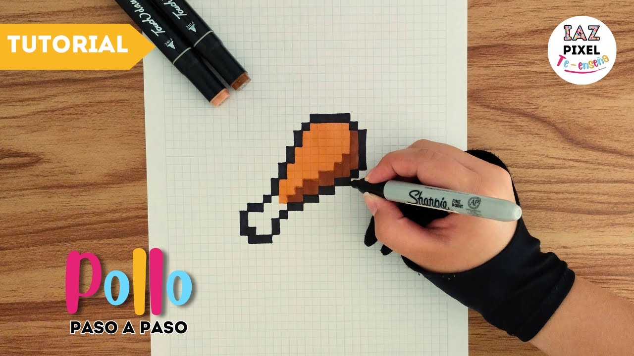Como pintar un MUSLO DE POLLO en PIXEL ART – Tutorial paso a paso # ...