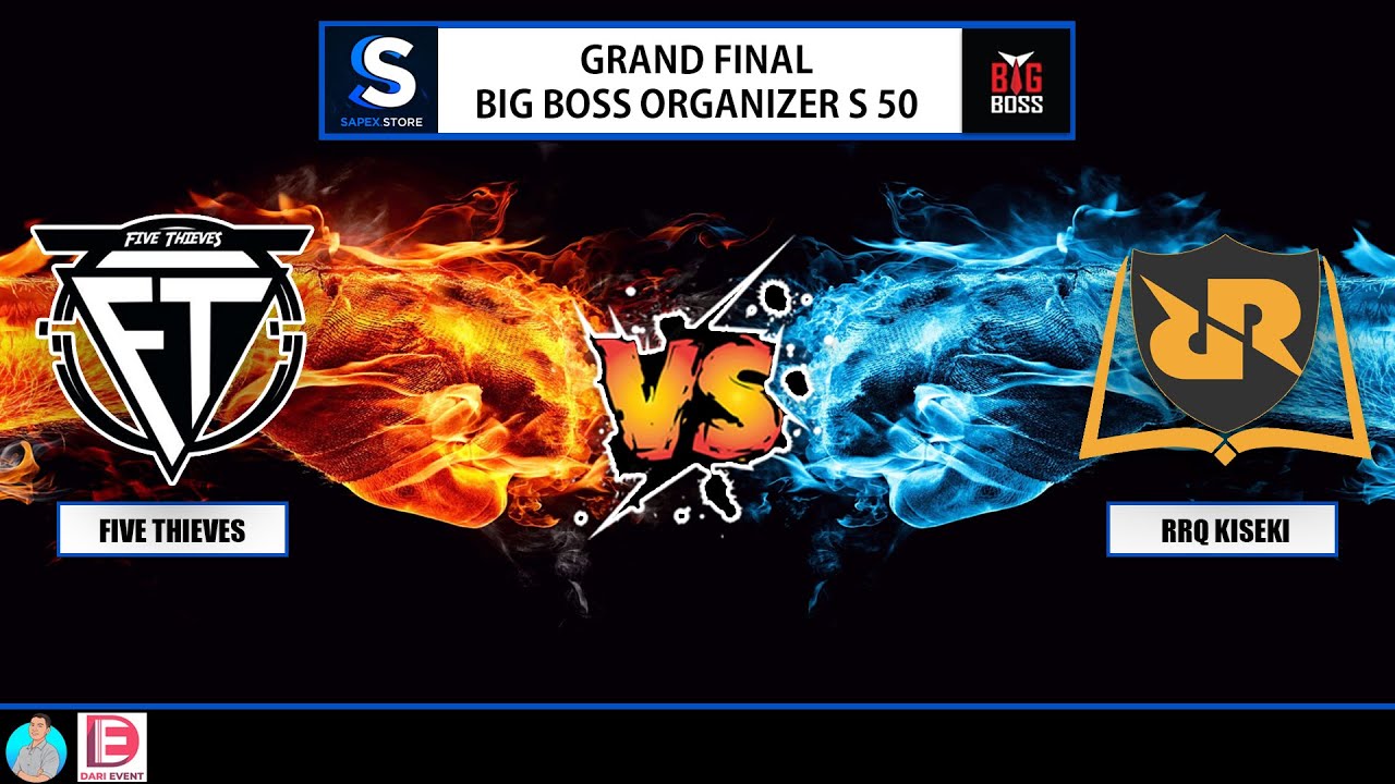 GRAND FINAL MOBILE LEGENDS BIG BOSS ORGANIZER S 50 FIVE THIEVES VS RRQ ...