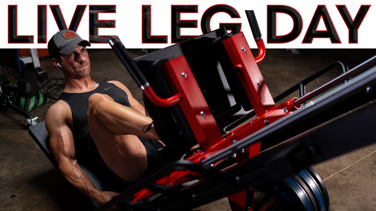 LIVE Leg Workout and Q&A – Getting JACKED in the GARAGE (July 2024 ...