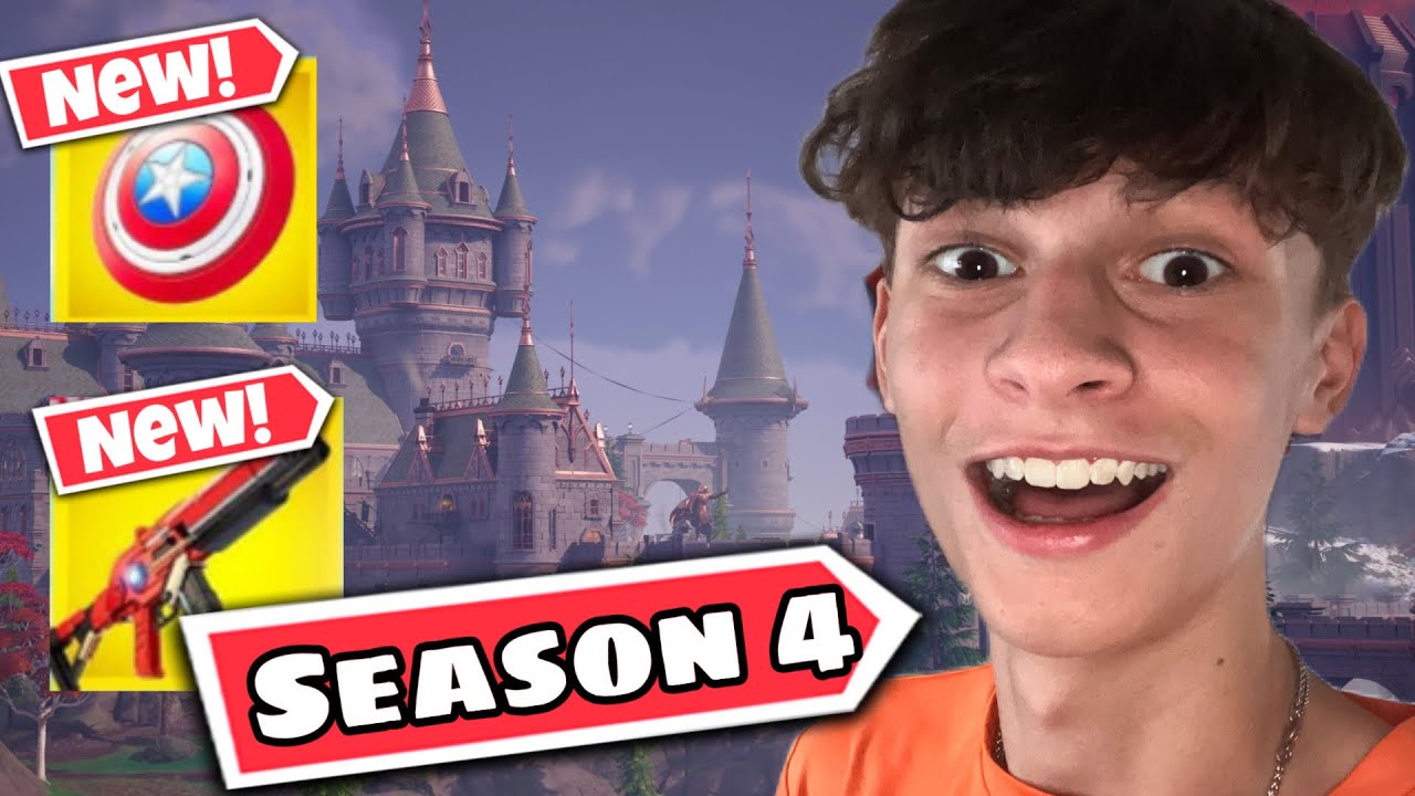 My First Win Of fortnite Season 4 (Marvel) - YouTube