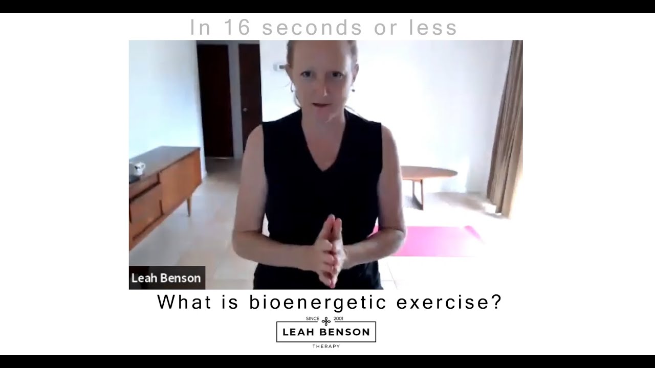 What is bioenergetic exercise? In 16 seconds or less. - YouTube