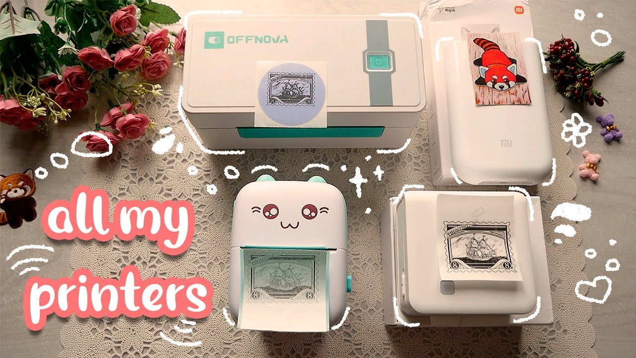 💜All My Thermal Printers - What the difference | Phomemo, Cat Printer , Offnova, Xiaomi | no ink ...