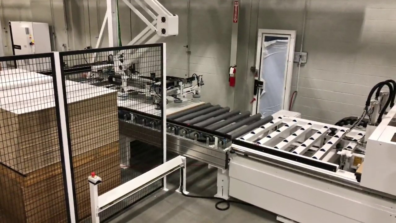 HOMAG CENTATEQ N-500 CON2R with HOMAG STORETEQ Integration - YouTube