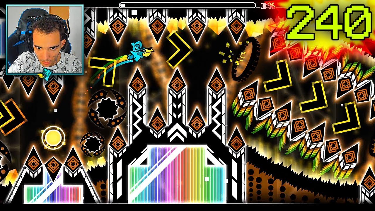 JUGANDO GEOMETRY DASH EN ULTRA FPS (240HZ) - YouTube