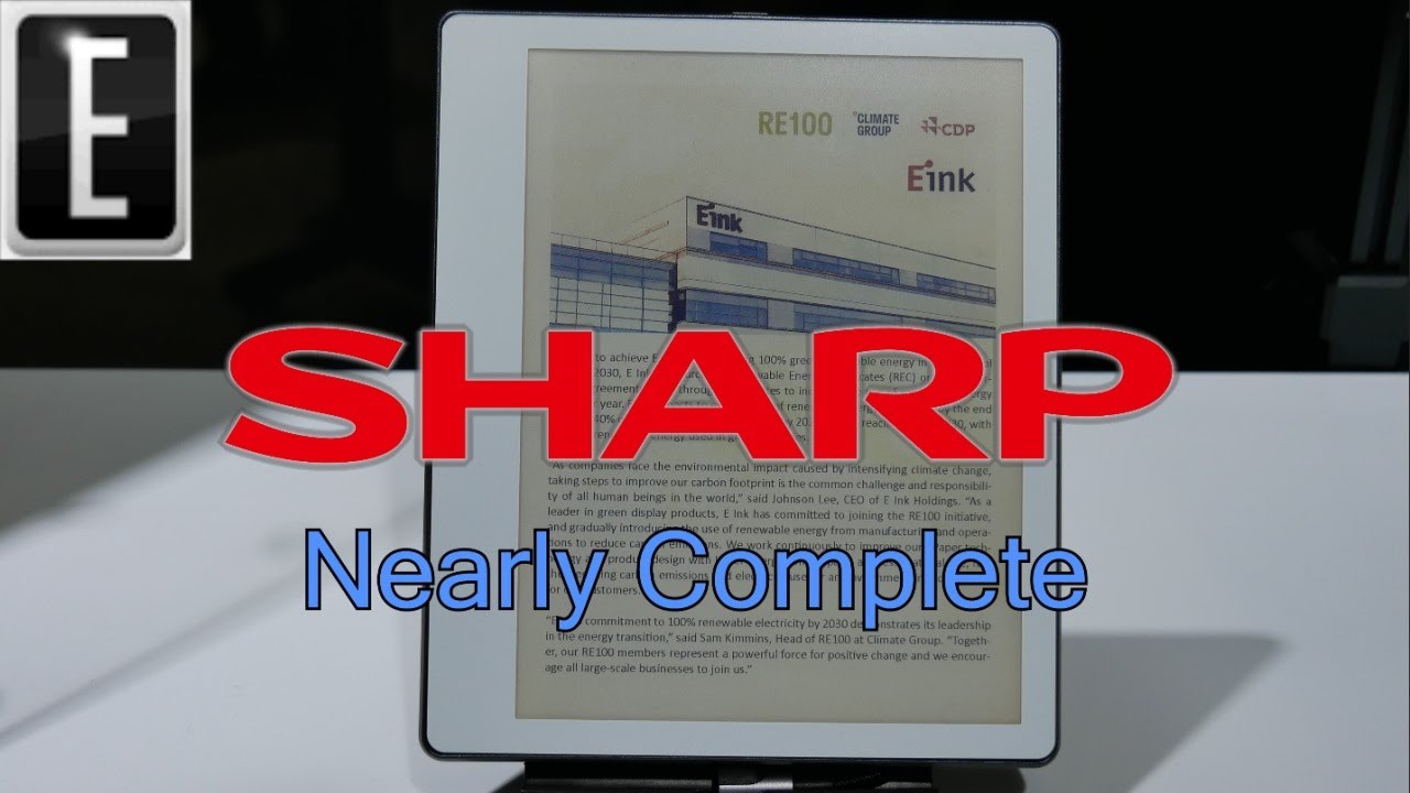 Sharp 8 with EINK GALLERY 3 Almost Finished - YouTube