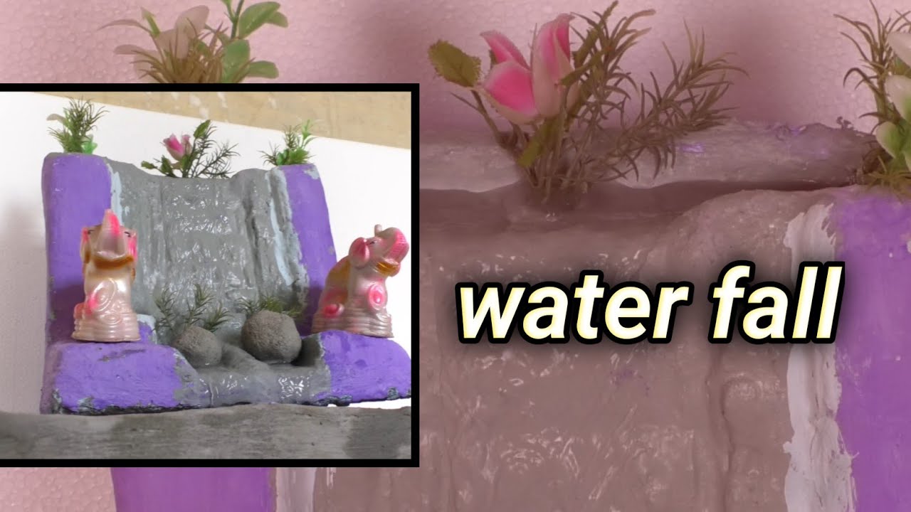 Making water fall fountain | Craft Corner - YouTube