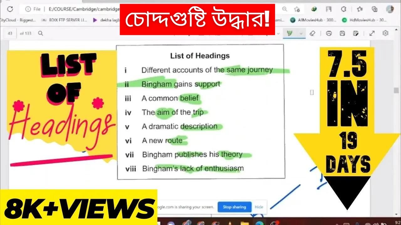 List Of Headings SOLUTION Cambridge 12 TEST 6 PASSAGE 2 THE list-of-headings-solution-cambridge-12-test-6-passage-2-the