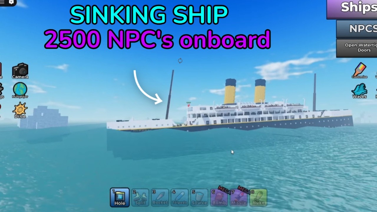 Can 2500 AI NPCs escape a Sinking Ship?? (Experiment) - YouTube