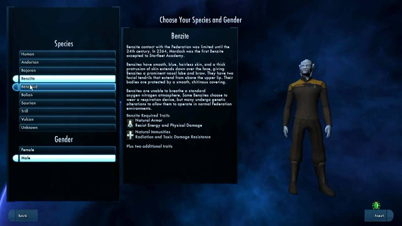 Star Trek Online - Character Creation Walkthrough - Part 1 - YouTube