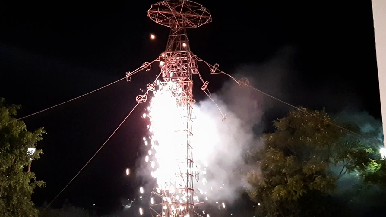 Castillo pirotecnico en 9 de sep. Zitlala 2019 - YouTube