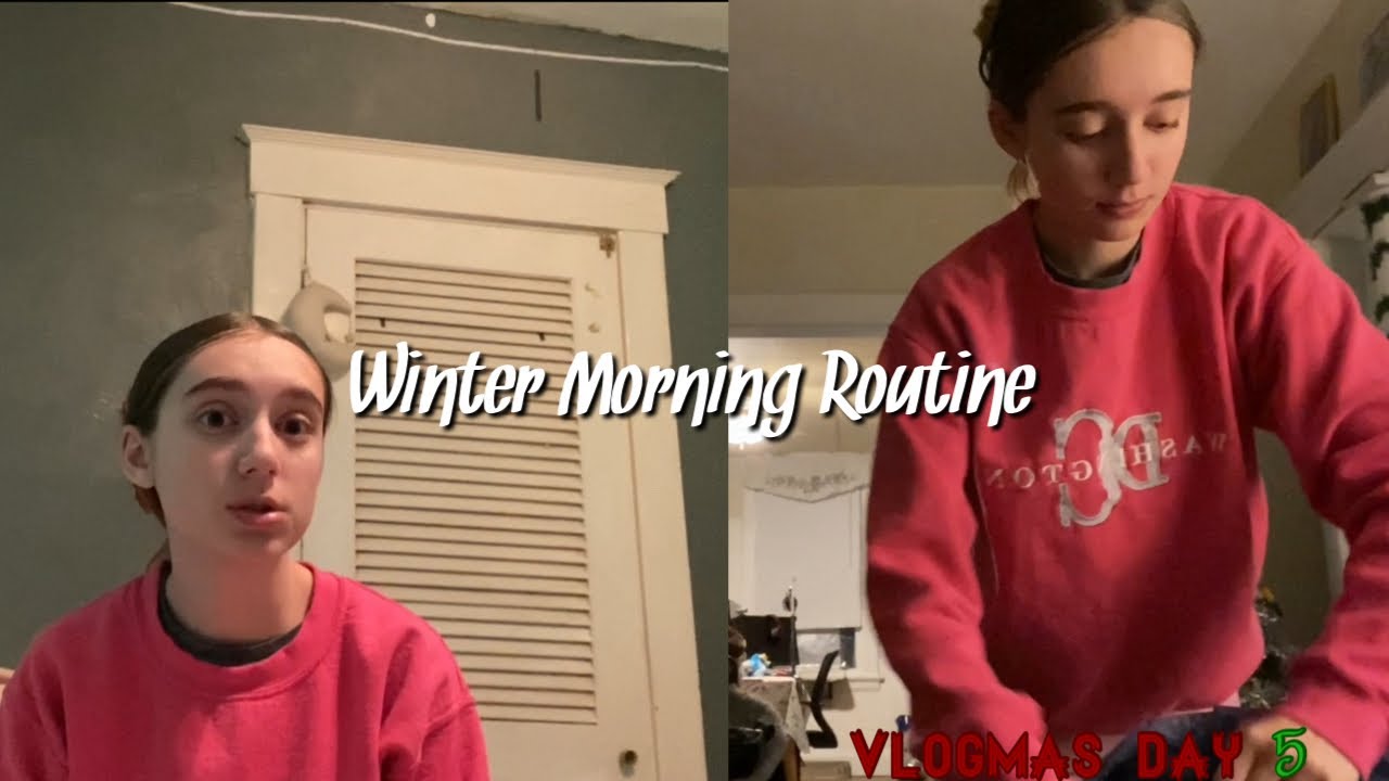 Winter Morning Routine *Vlogmas Day 5* | Becca Canada - YouTube