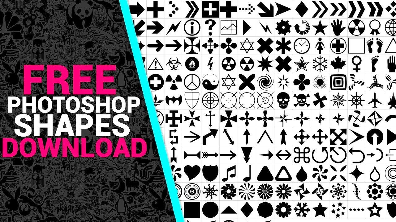 How to Add Extra Shapes In Photoshop | Add Custom Shapes and Icons ...