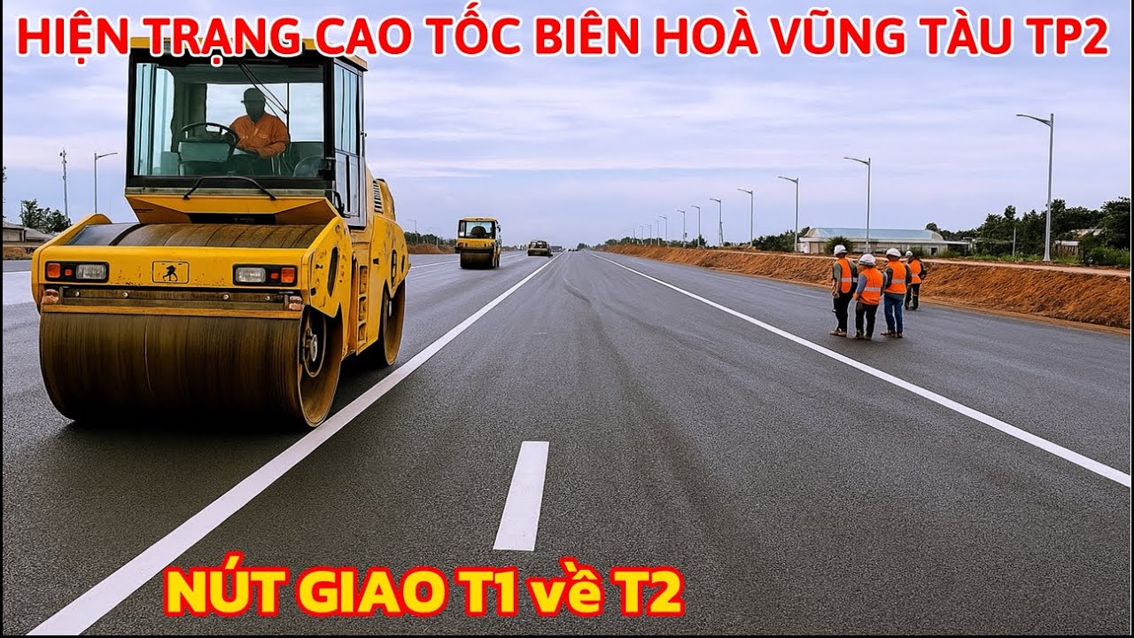 HIỆN TRẠNG CAO TỐC BIÊN HOÀ VŨNG TÀU TP2 ( nút giao T1 về lại T2). - YouTube
