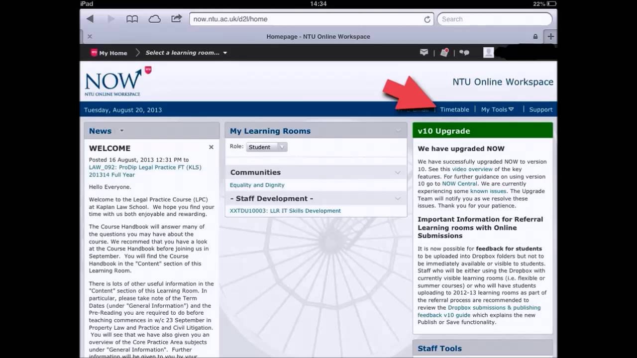 NTU timetable for Apple devices - YouTube