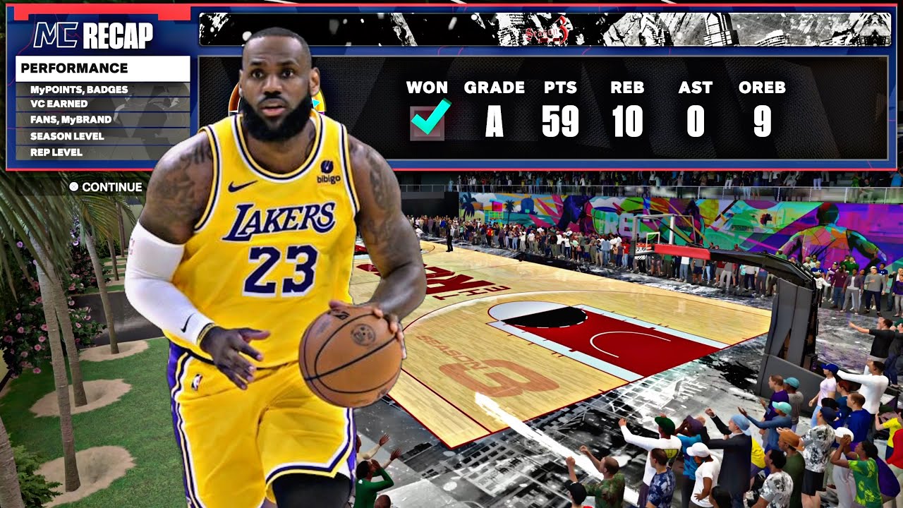 BEST LEBRON BUILD NBA 2K24 NEXTS GEN DROP 50+ POINTS IN THE REC - YouTube