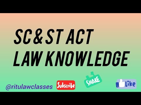 SC & ST Act || SC and ST Act knowledge - YouTube