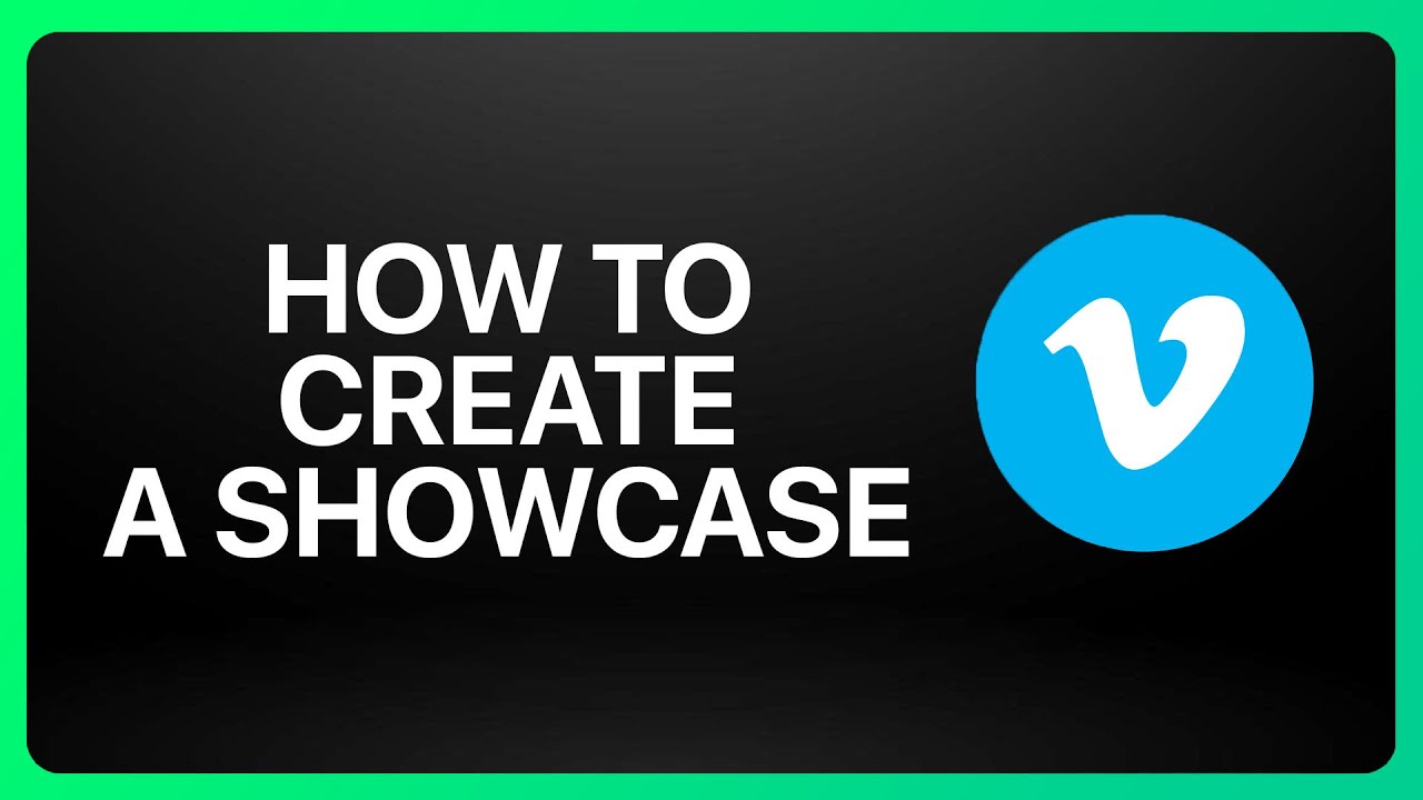 How To Create A Showcase In Vimeo Tutorial - YouTube
