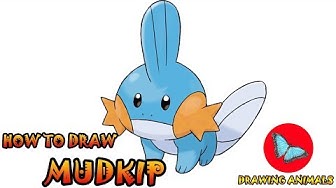 How to draw Mudkip - Step by step | Hoenn | Pokémon - 0258 - YouTube