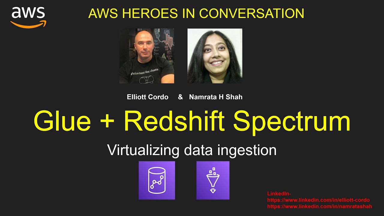 Virtualizing data ingestion using Glue and Redshift Spectrum with AWS Hero Elliot Cordo - YouTube
